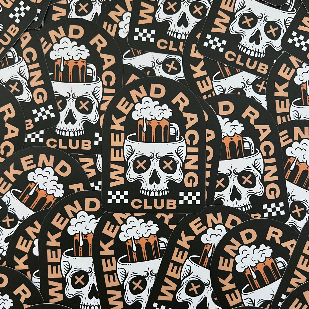 Weekend Racing Club Sticker – Strictly Wild